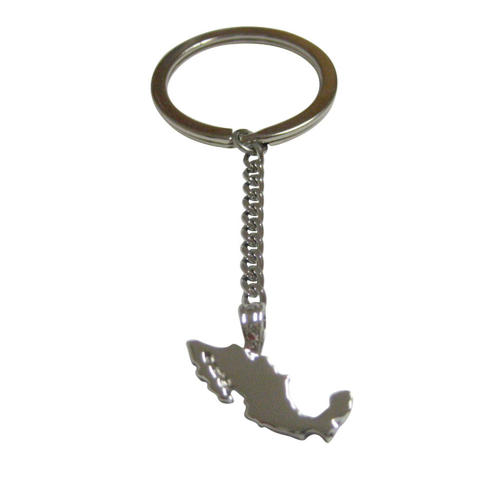Mexico Map Shape Pendant Keychain - Gem